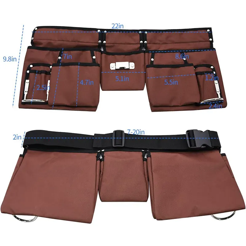 Rig Tool Utility Belt Pouch Bag For Carpenter Construction Framers Han ...